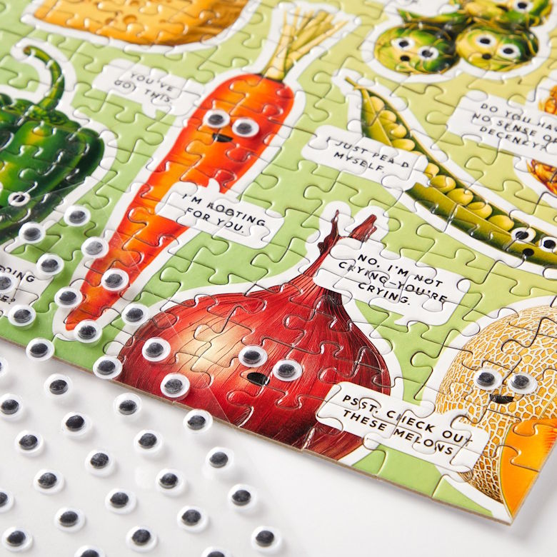 Googly Food 1000 Piece Puzzle | Kitchen Arts & Letters