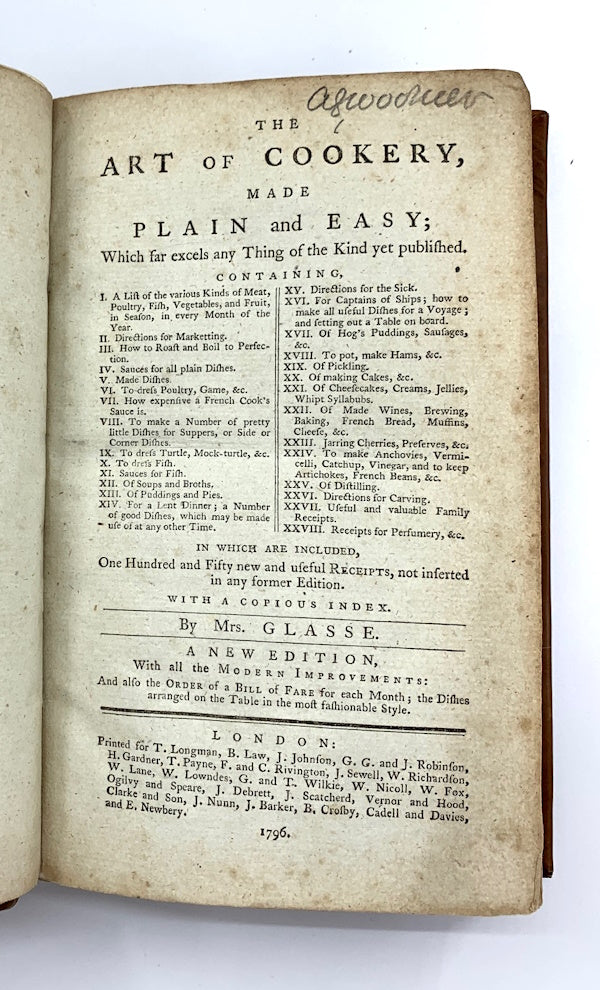 OP: The Art of Cookery, Made Plain and Easy – Kitchen Arts & Letters