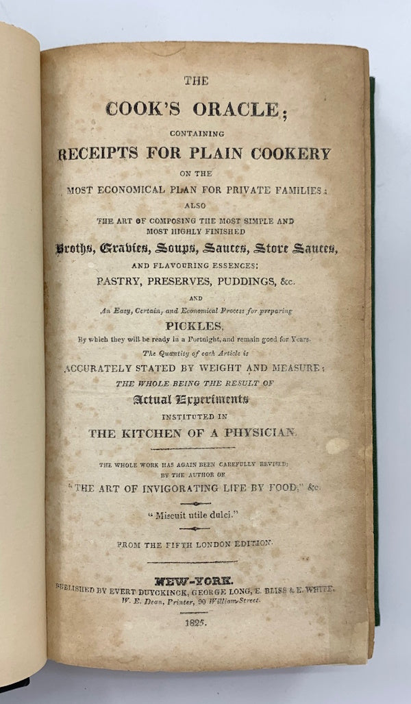 OP: The Cook's Oracle – Kitchen Arts & Letters